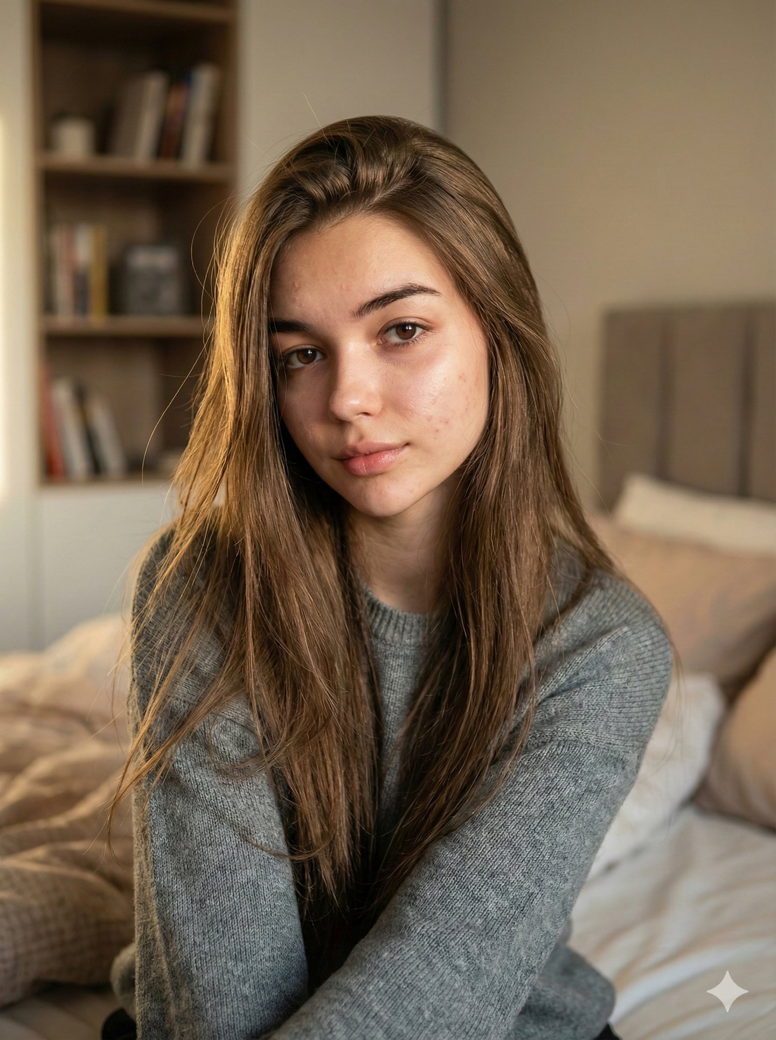 Modern Indoor Self-Portrait | BananaPrompts